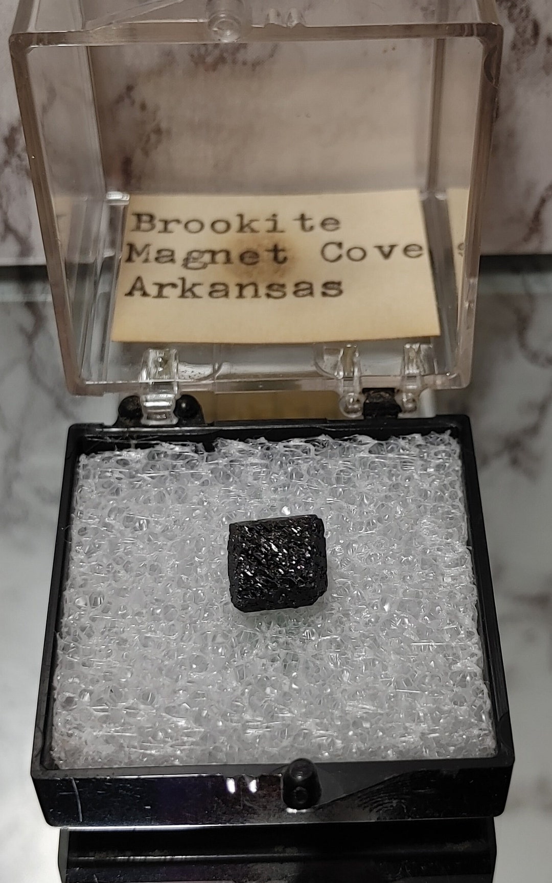 Black Metallic Brookite Crystal Small RARE - Etsy