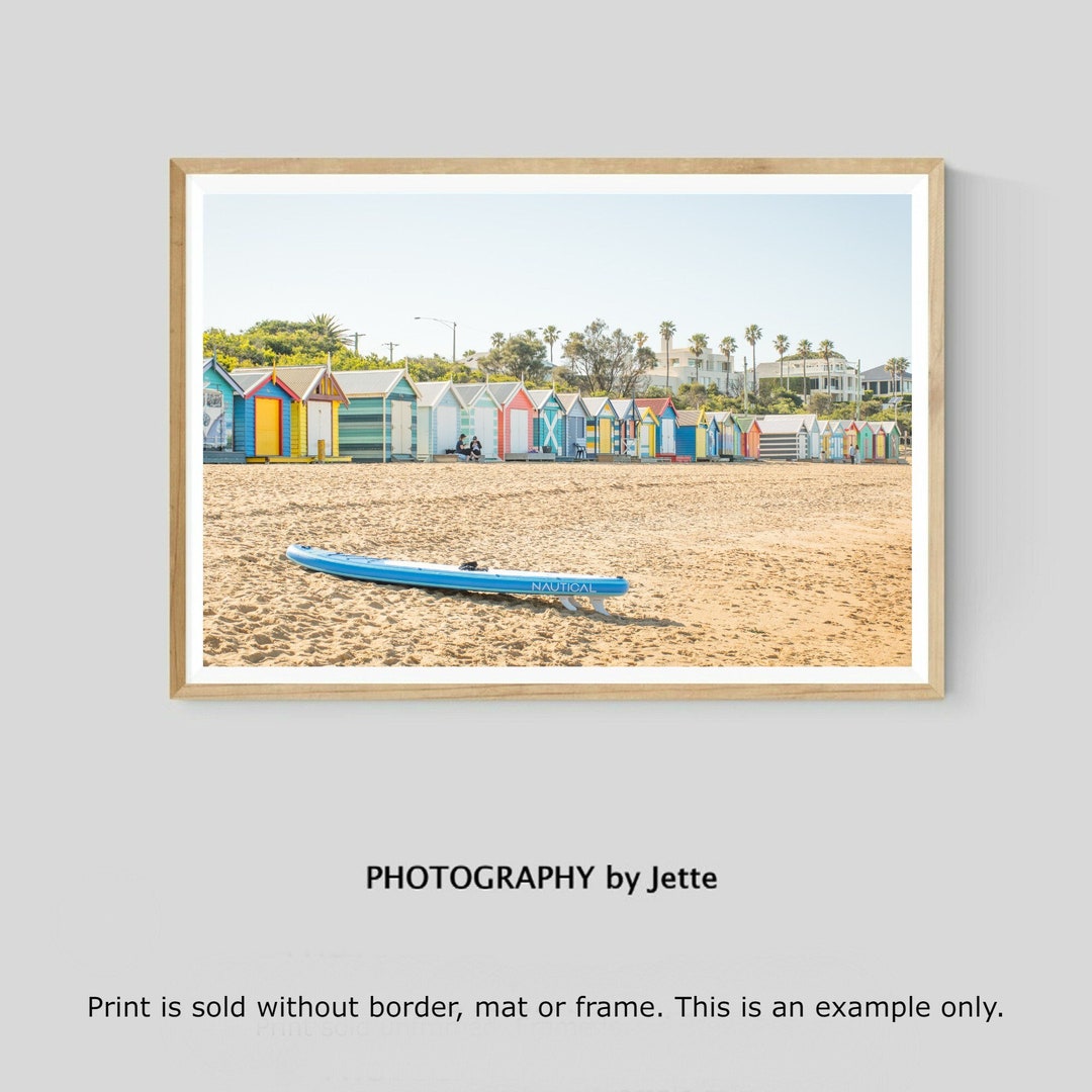 Australian Beach Box Print, Melbourne Brighton Photography, Nautical ...