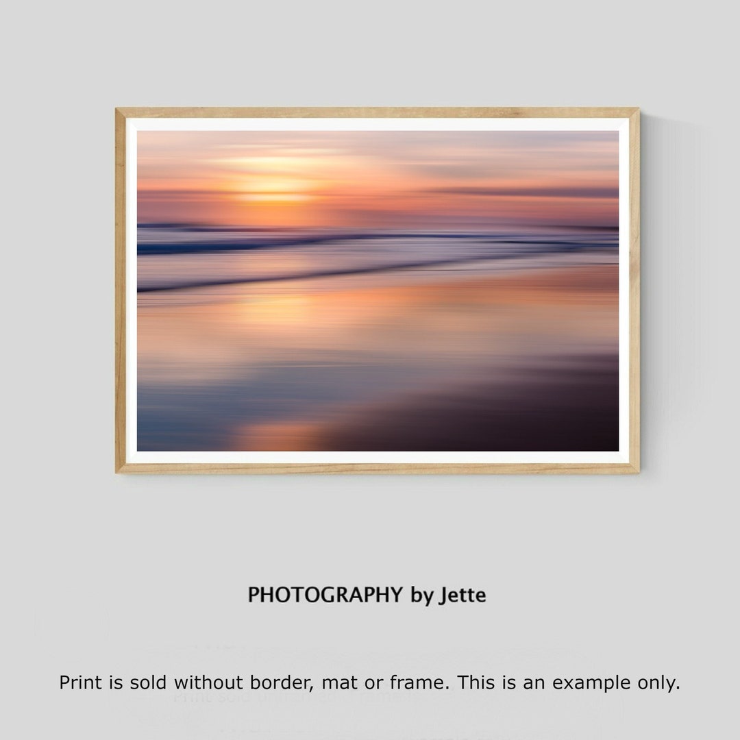 Abstract Beach Landscape Photography Print Ocean Sunset Wall - Etsy