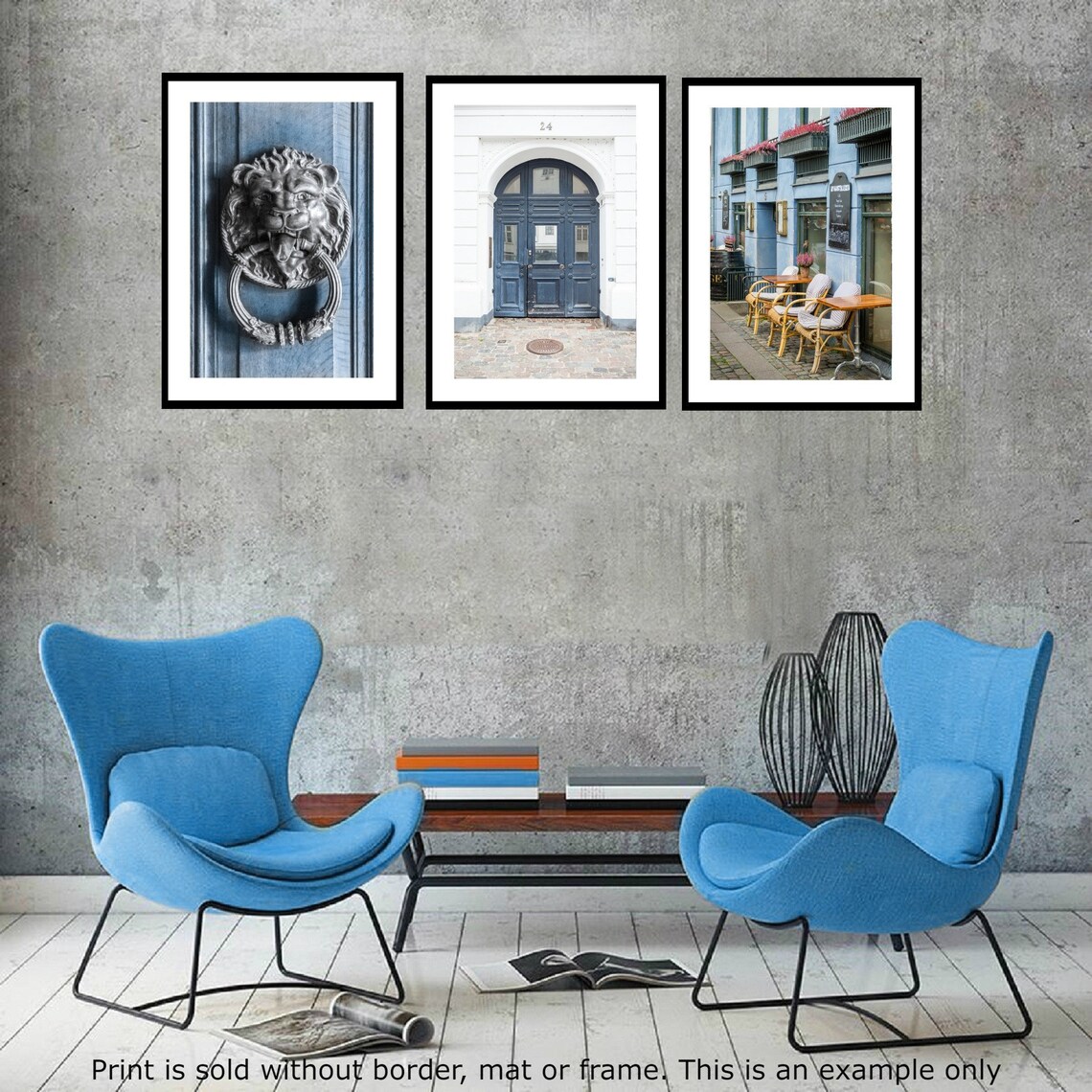 European Print Set Set of 3 Copenhagen Prints Cafe Wall Art - Etsy ...
