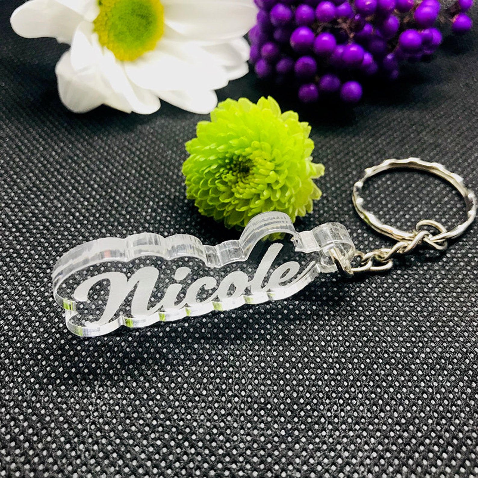 Personalised Laser Engraved Name Keyring Great Gift - Etsy