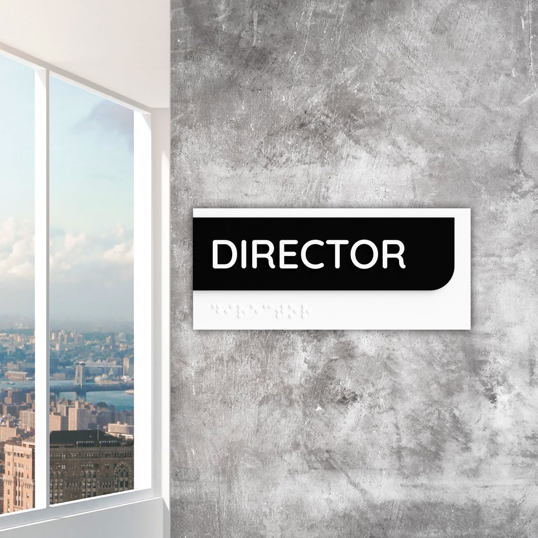 Custom Office Door Sign - Personalized Name Plate for Door - Acrylic ...