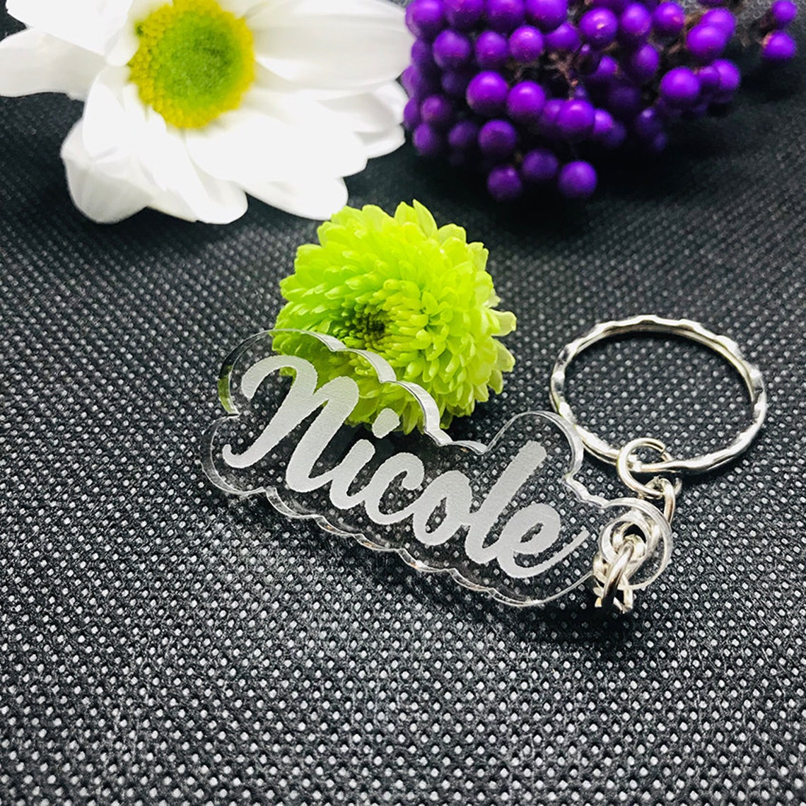Personalised Laser Engraved Name Keyring Great Gift - Etsy