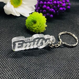 Personalised Laser Engraved Name Keyring * Great Gift * - Etsy