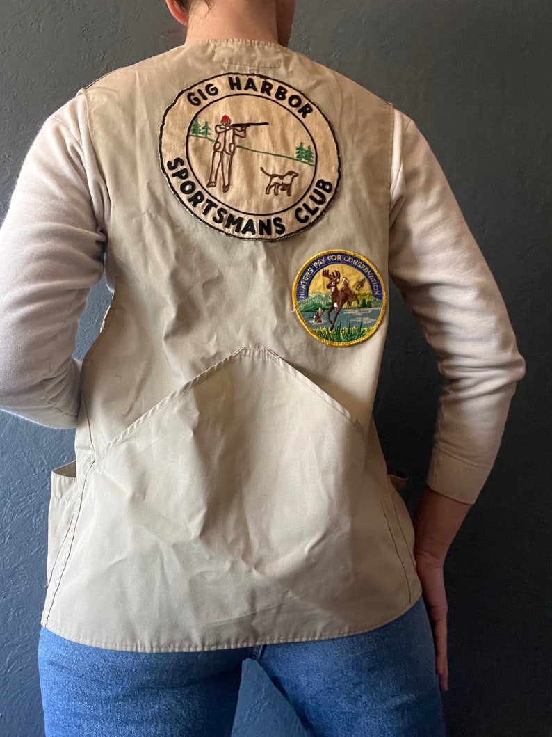 Vintage Sportsmen 1950s Hunting Vest Gig Harbor Hunting Club 38 - Etsy