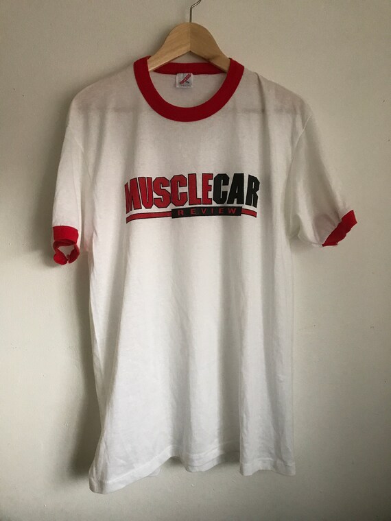 Vintage Muscle Car Review Jerzees ringer tee XL - Gem