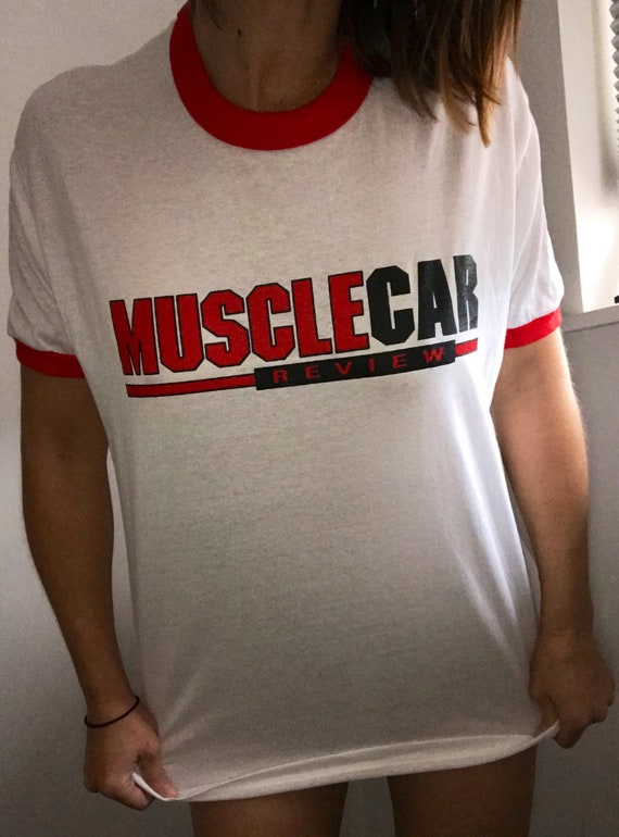 Vintage Muscle Car Review Jerzees ringer tee XL - Gem