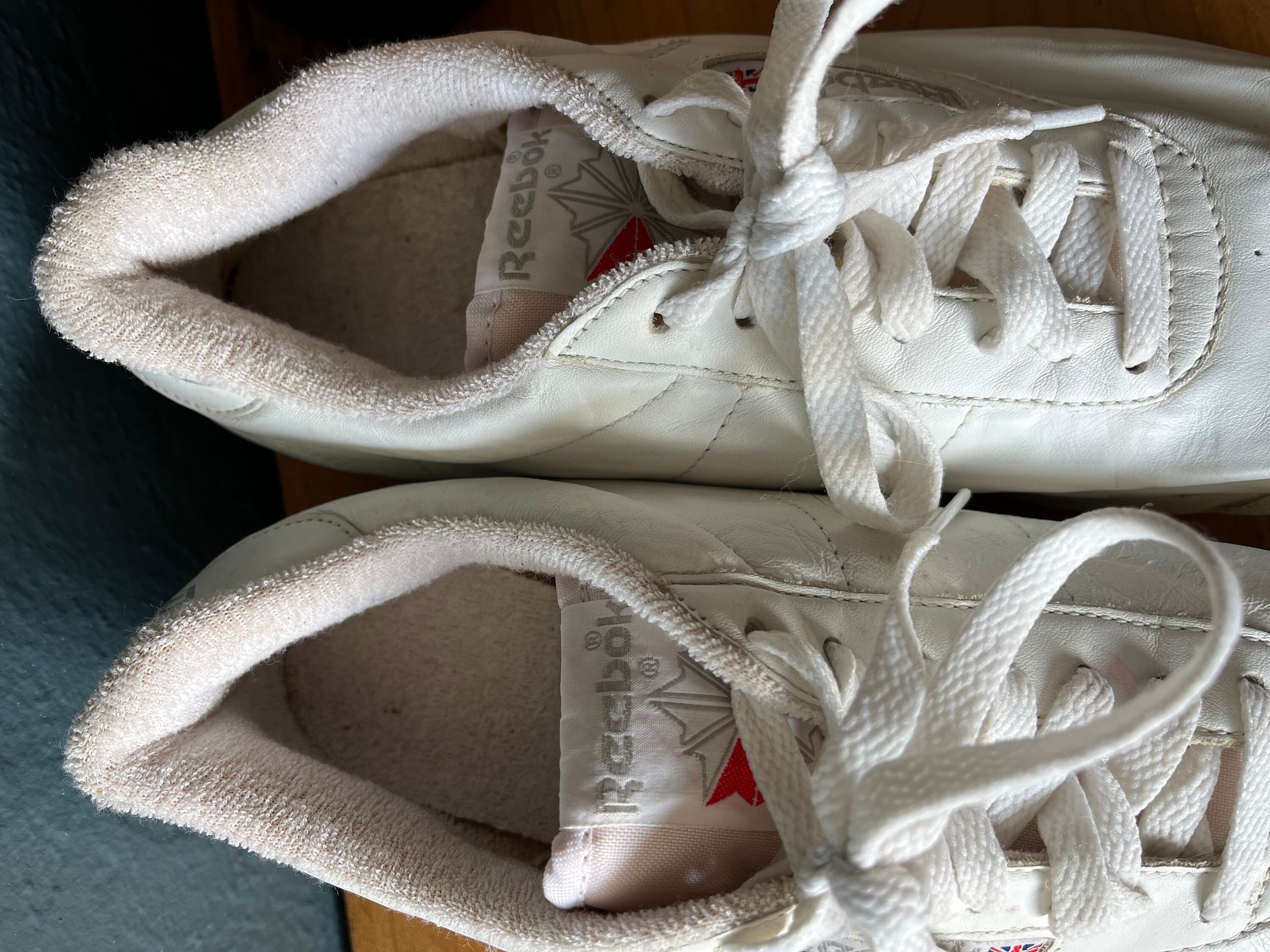 Vintage Reebok White Tennis Shoes Mens 10 Womens 8 - Etsy