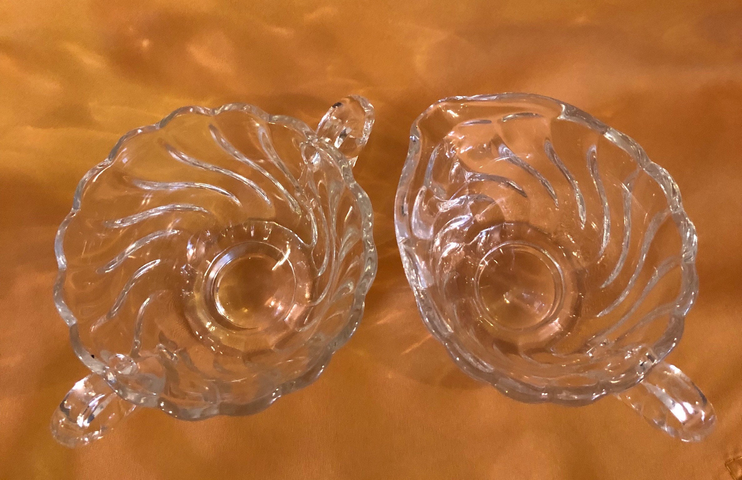 Fostoria Glass Co., Colony Pattern, Line 2412 swirl, Individual Footed ...