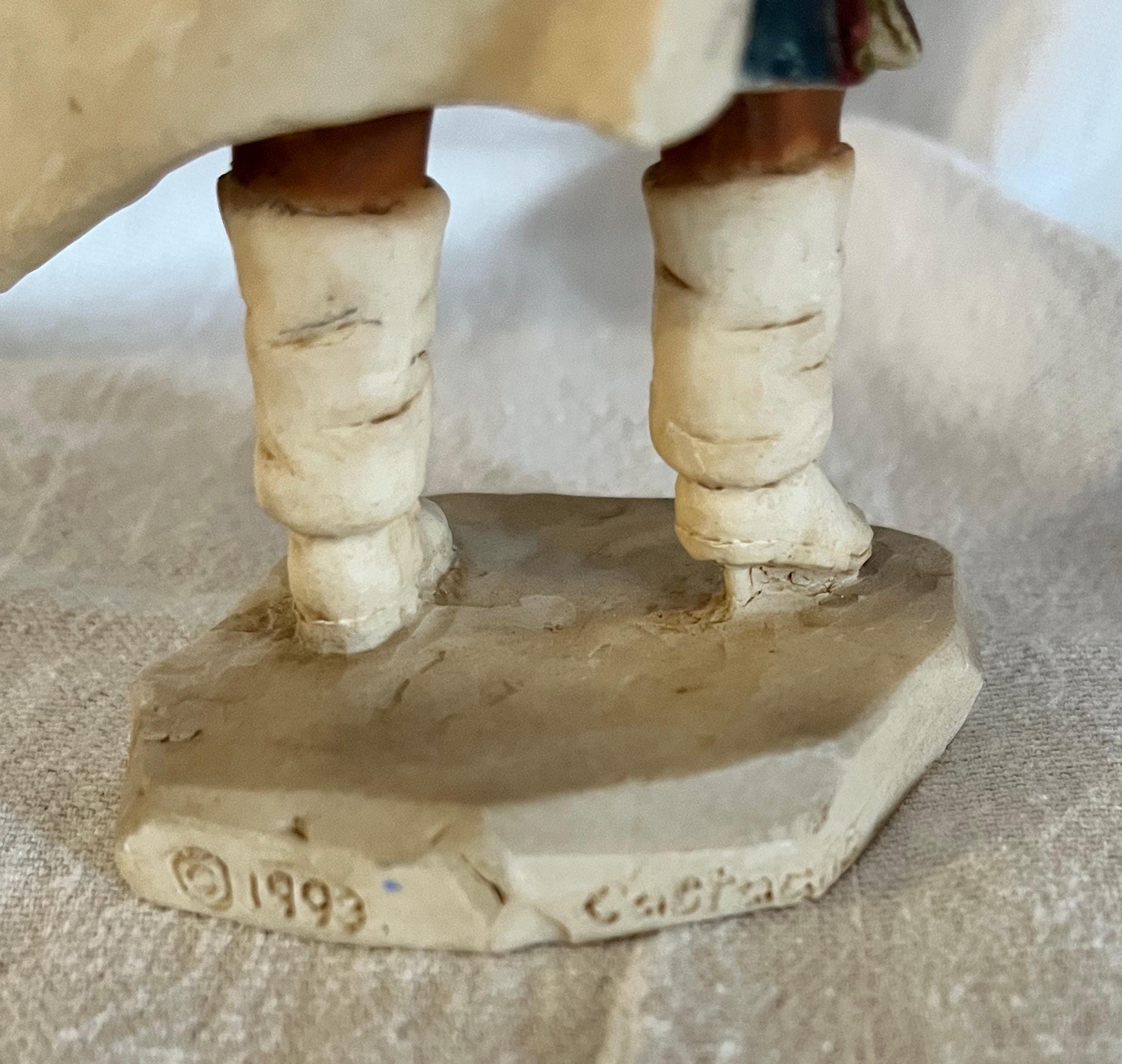 Hopi Figure With Prayer Stick by Castagna, Italy, Dated 1993 ...