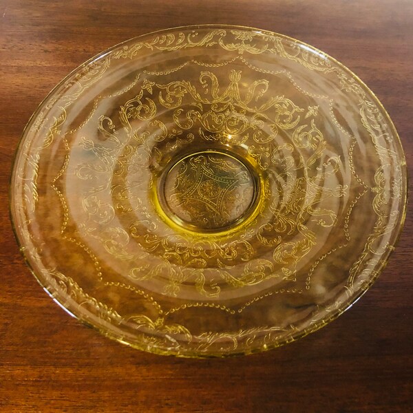 Madrid Pattern Amber Depression Federal Glass - Etsy