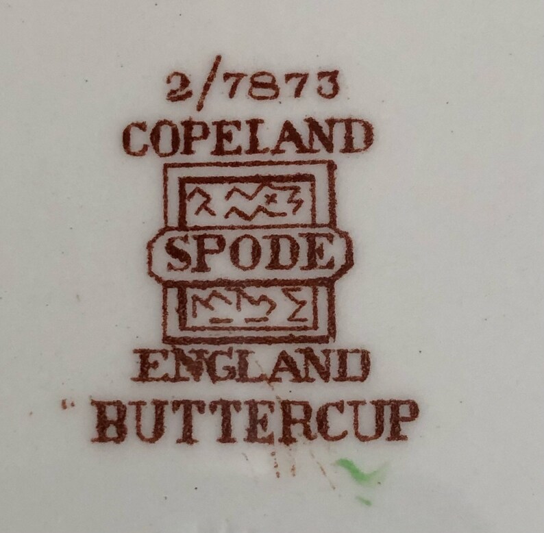 Spode copeland Spode Buttercup Pattern Large Round Platter | Etsy