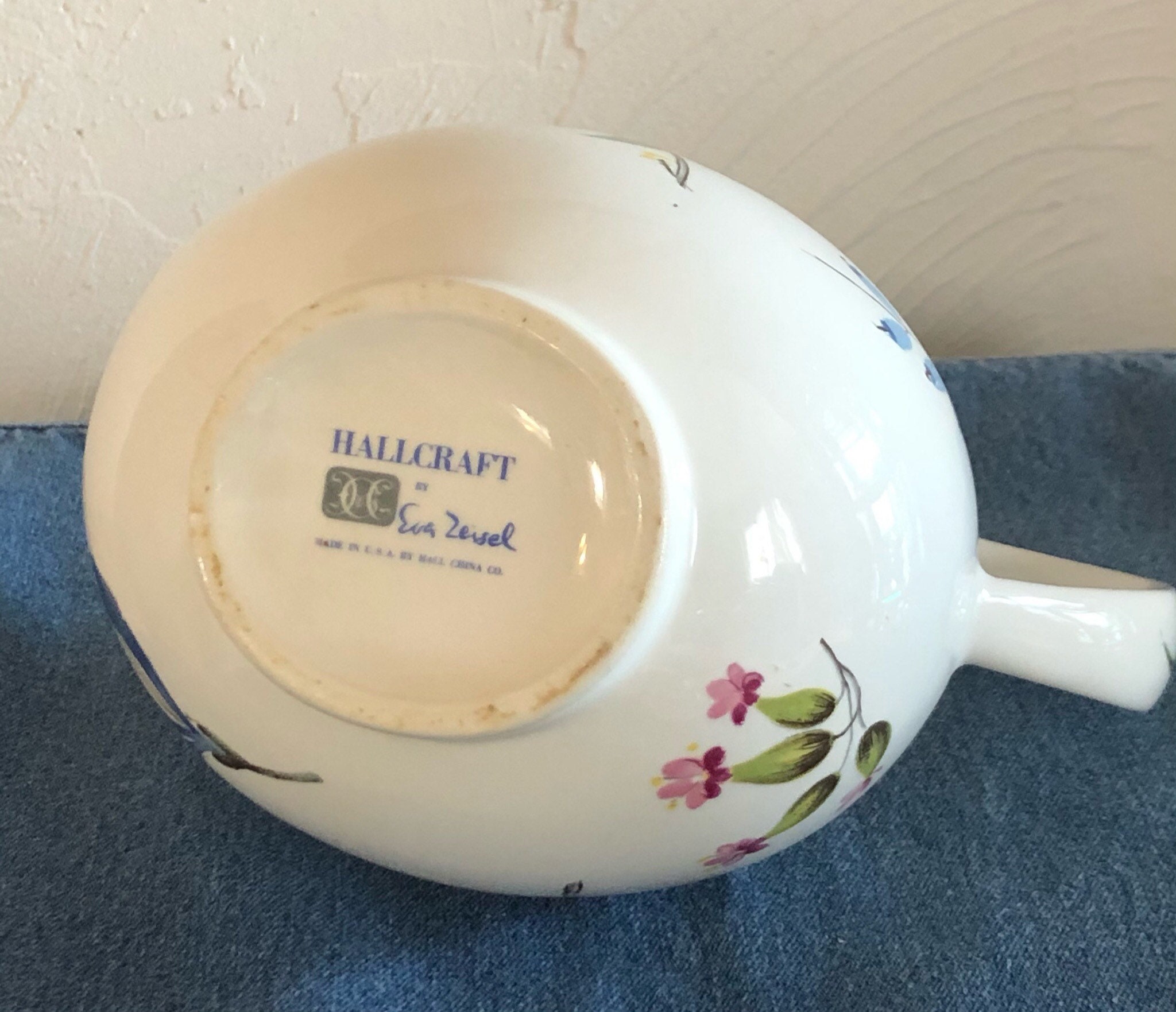 Hallcraft by Eva Zeisel hall China Co Bouquet Pattern Pitcher Dating ...
