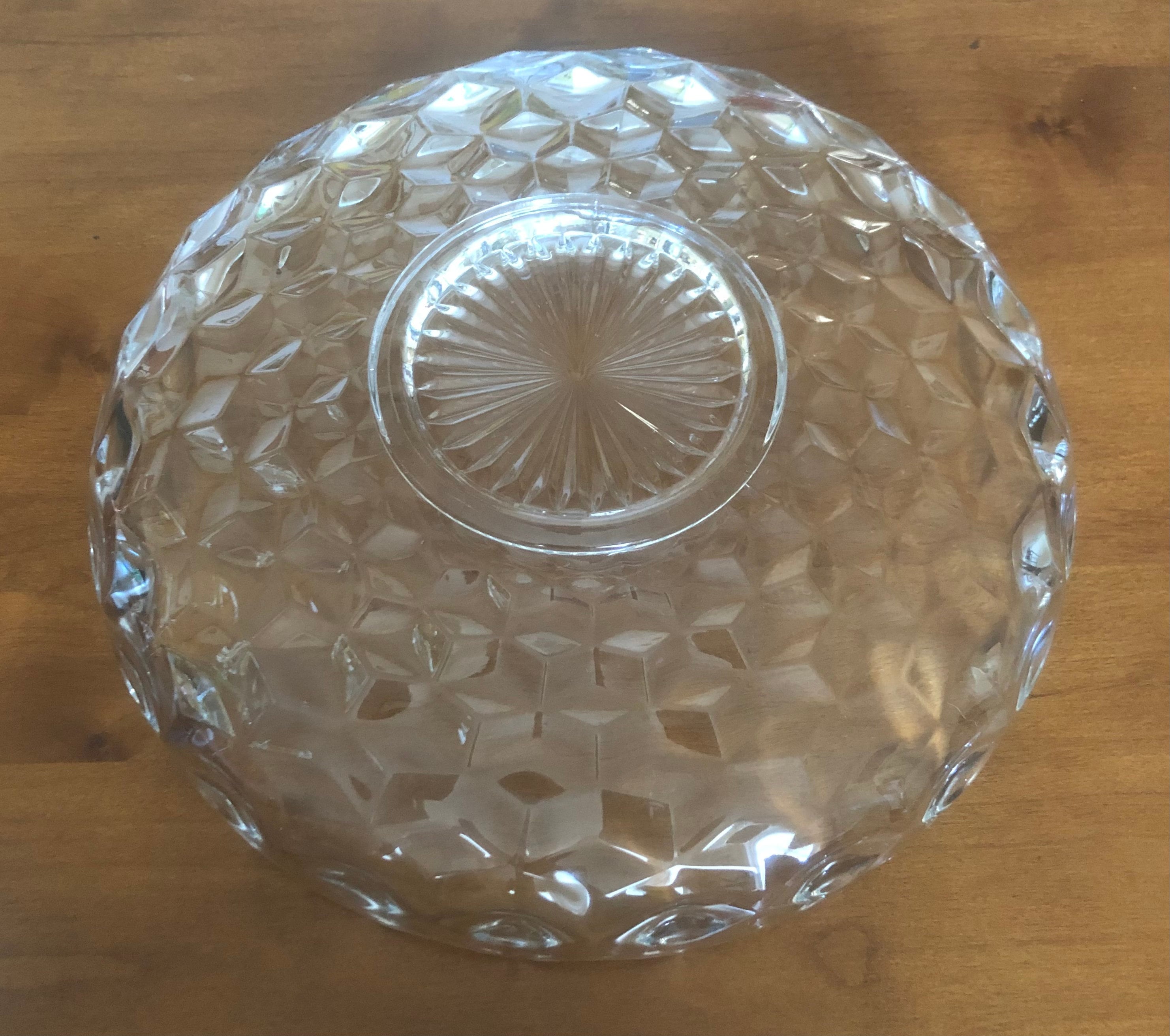 Fostoria American Pattern #2056: Large, Rolled Edge Bowl With Center ...