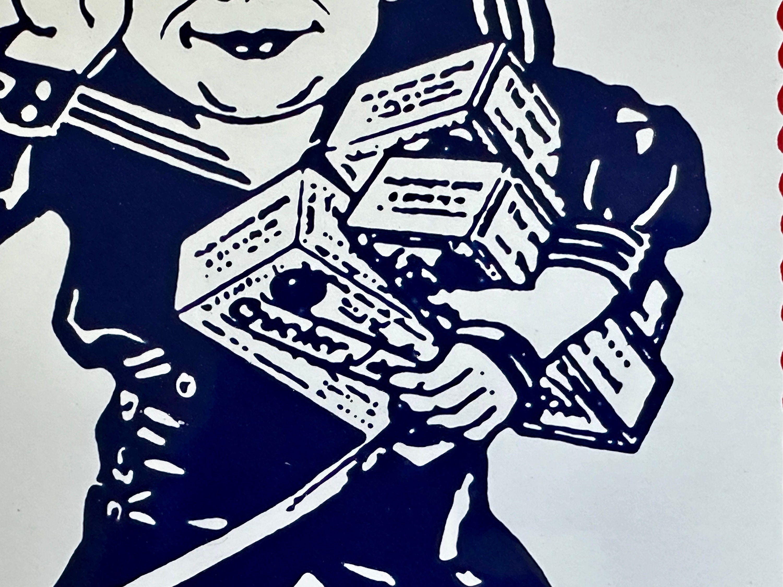 Vintage Cracker Jack Advertising Sign Porcelain Enameled Metal Cracker ...