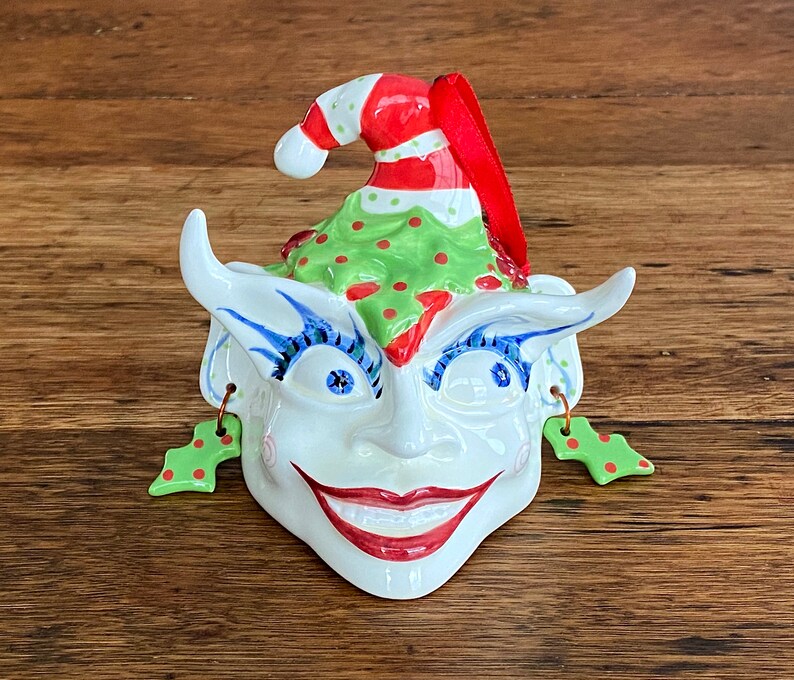 Vintage Mark Switzer for Silvestri Ceramic Elf Christmas Bell Ornament ...