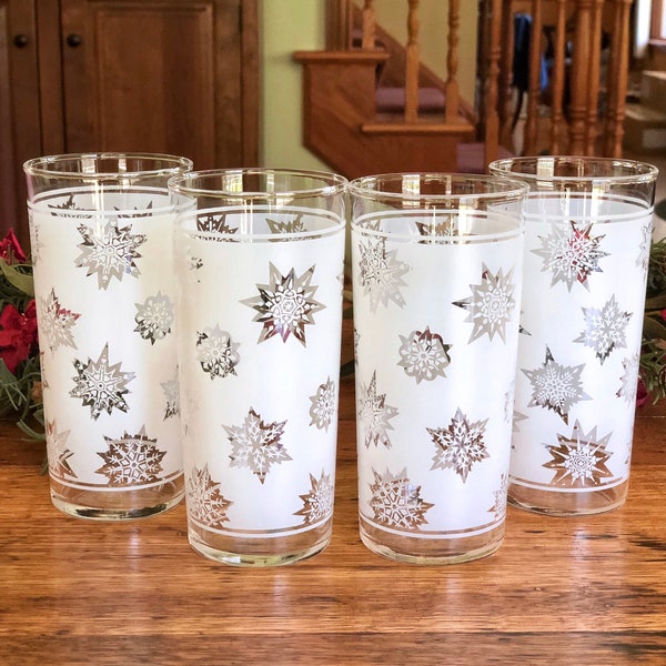 Snowflake Glassware - Etsy