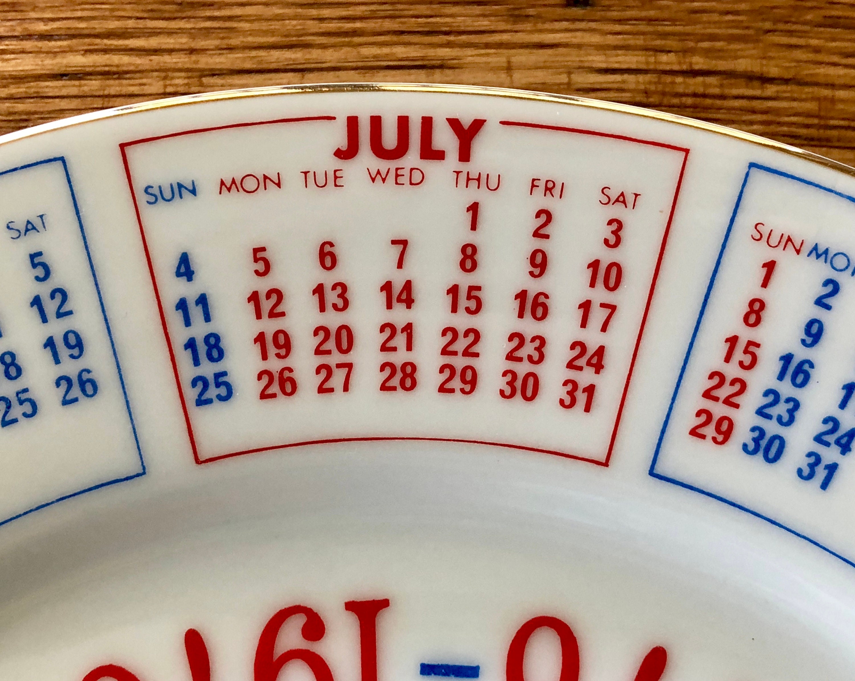 Vintage American USA Bicentennial Ceramic Plate 1776-1976 Spencer Gifts ...