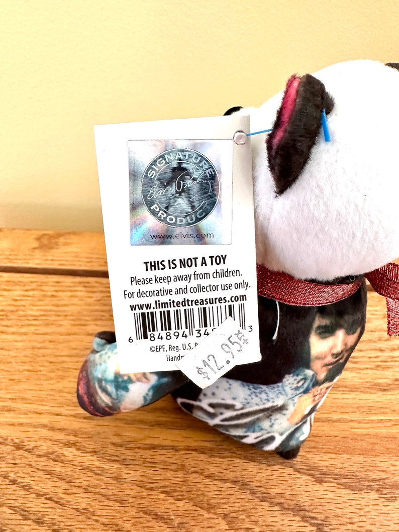 Vintage Elvis Beanie Bear Viva Las Vegas Gallery Treasures Beanie Bear ...