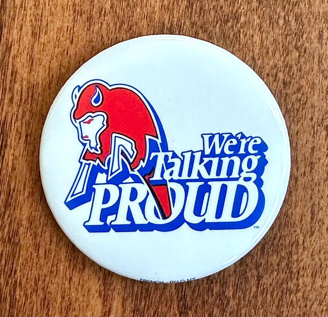 Vintage Buffalo Bills We're Talking Proud Pinback Button Buffalo Bills ...