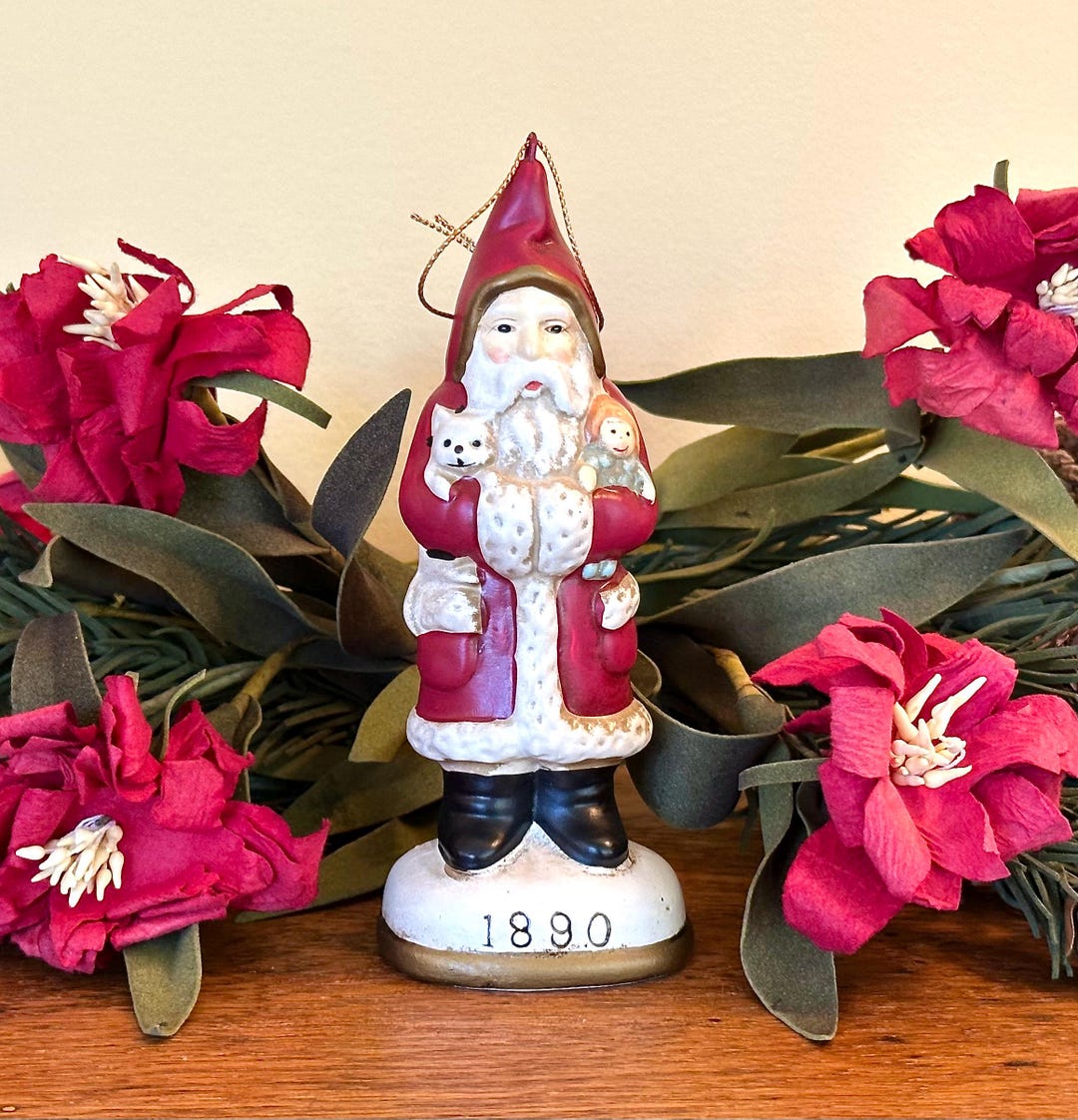 Vintage 1890 Santa Christmas Ornament Memories of Christmas Collection ...