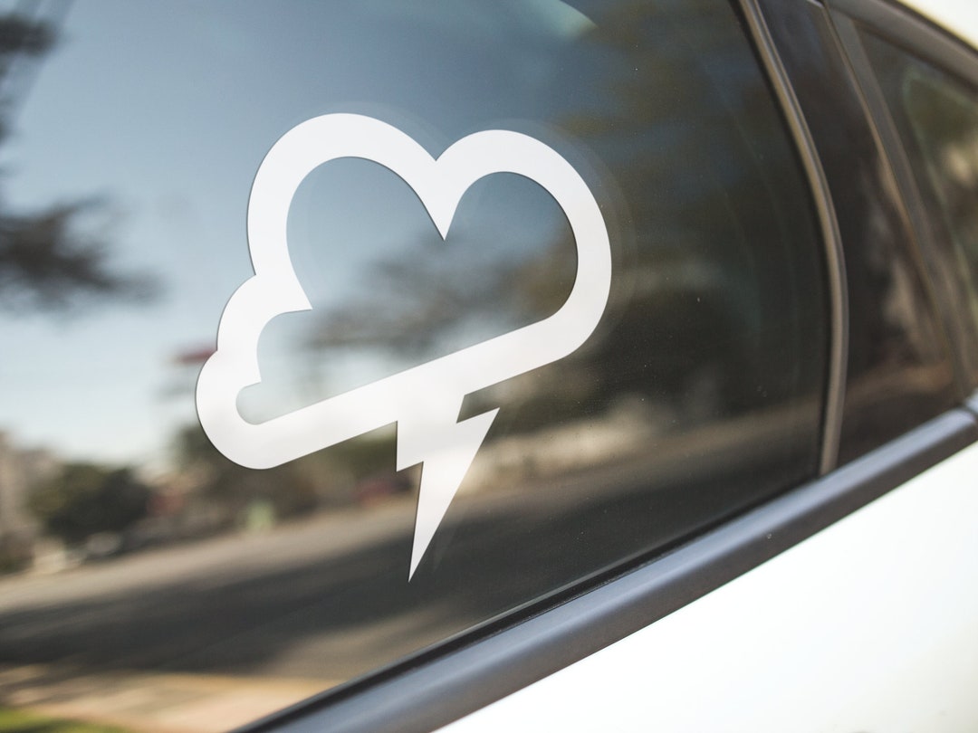 Lightning Cloud Sticker / Meteorology Sticker / Meteorologist Gift ...