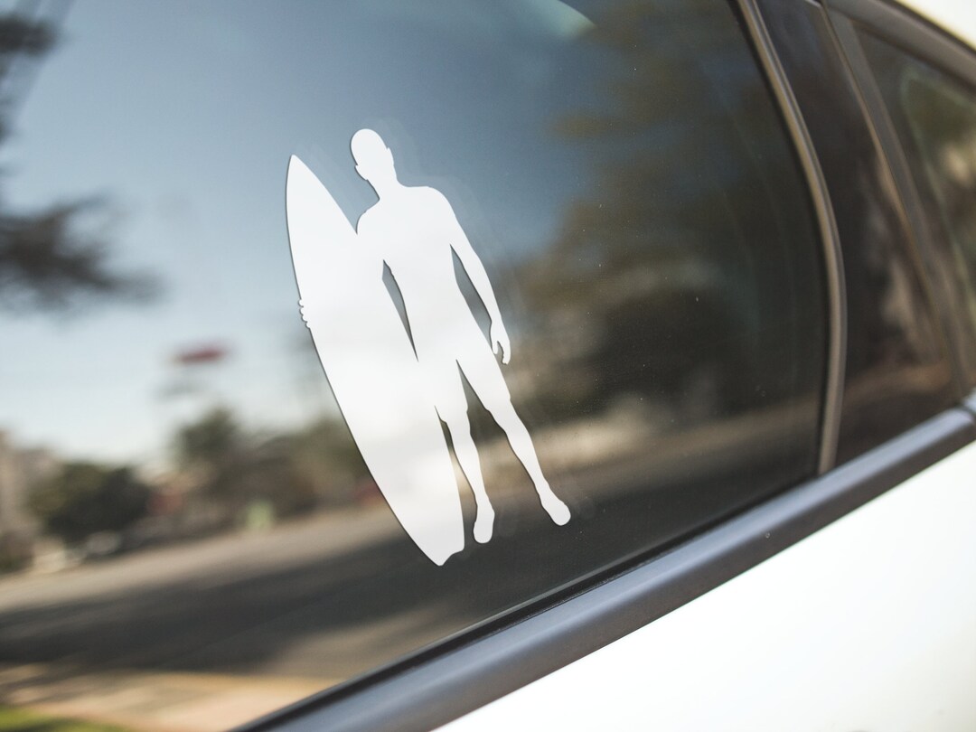 Surf Decal / Surfer Decal / Surfing Decal / Sticker / Car Decal ...