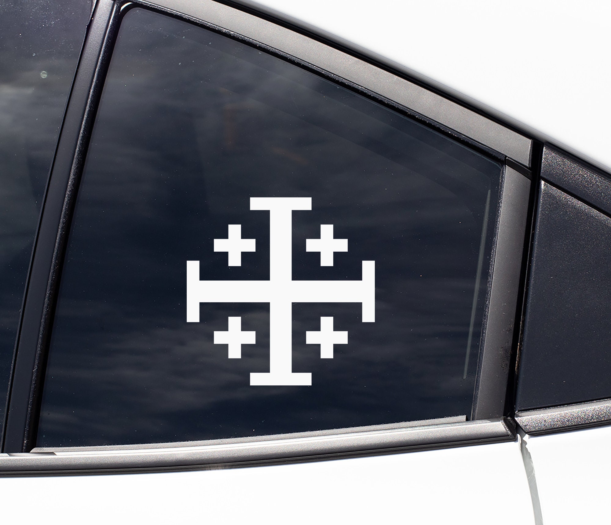 Crusader Cross Decal - Etsy