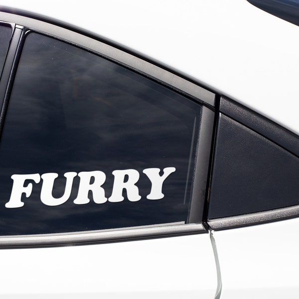 Furry Bumper Sticker for Car - Etsy