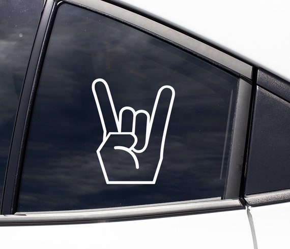 Rock Music Rock on Decal Sticker / Car Decal / Laptop Decal / | Etsy