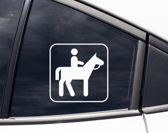Horse Rider Decal - Etsy