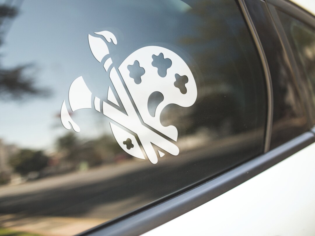 Paint Palette Decal Sticker / Painter Decal Sticker / Art Decal Sticker ...