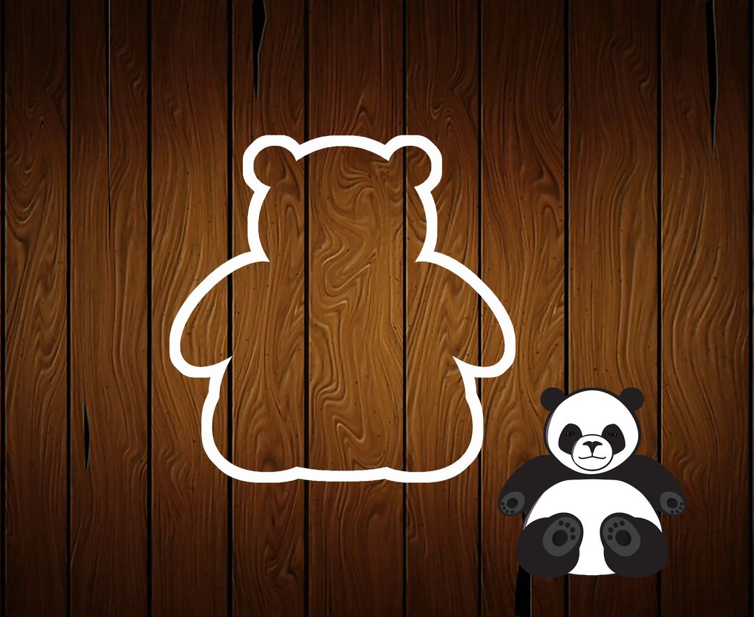 Panda Cookie Cutter Cute Panda Bear Animal Cookie Cutter - Etsy