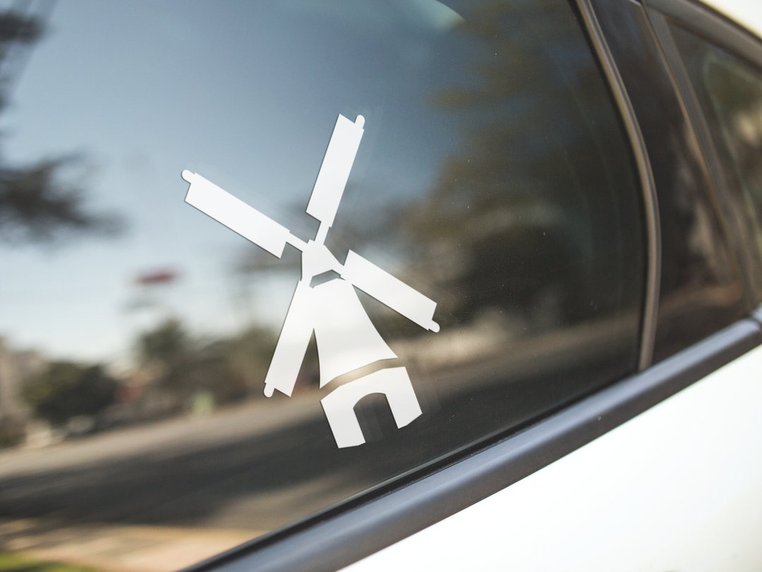 Windmill Decal Sticker / Windmill Shape / Windfarm / Windmill Gift ...