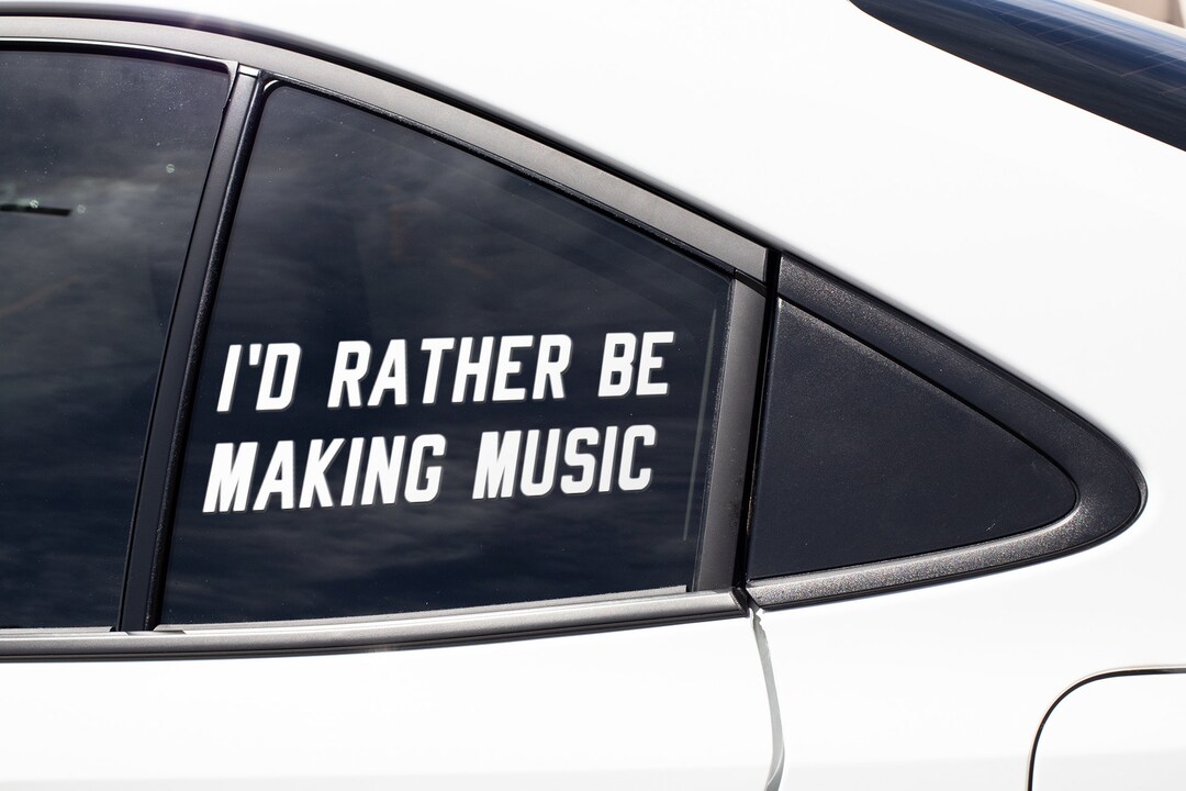 Music Producer Producer Production Sticker Decal / I'd Rather Be Making ...