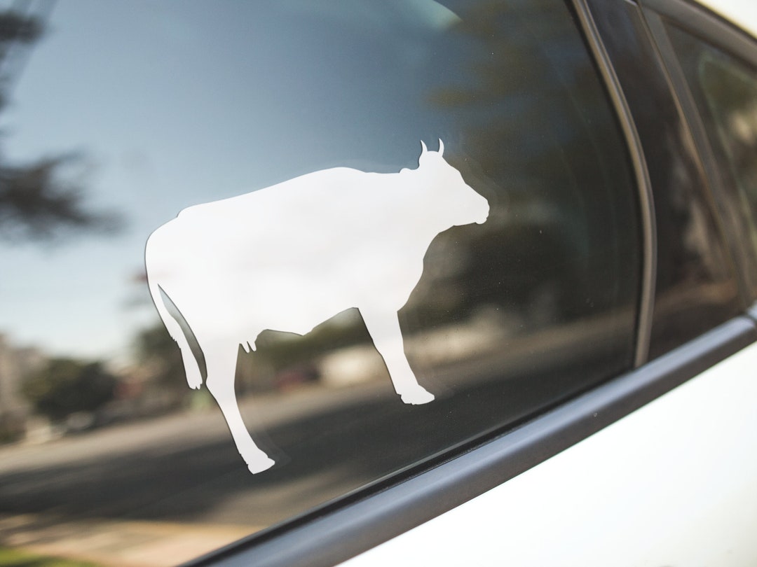 Cow Decal / Cow Sticker / Heifer / Cute Cow / Car Decal / Laptop Decal ...