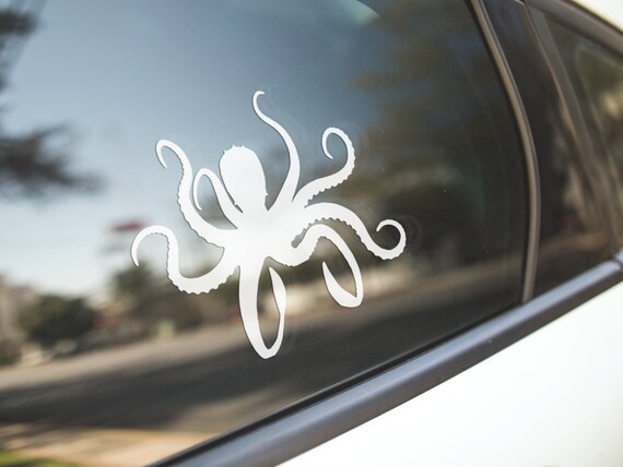 Octopus Sticker / Octopus Decal / Cute Octopus / Car Decal / | Etsy