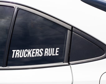 Trucker Life Decal Truck Decal Bumper Sticker Window - Etsy