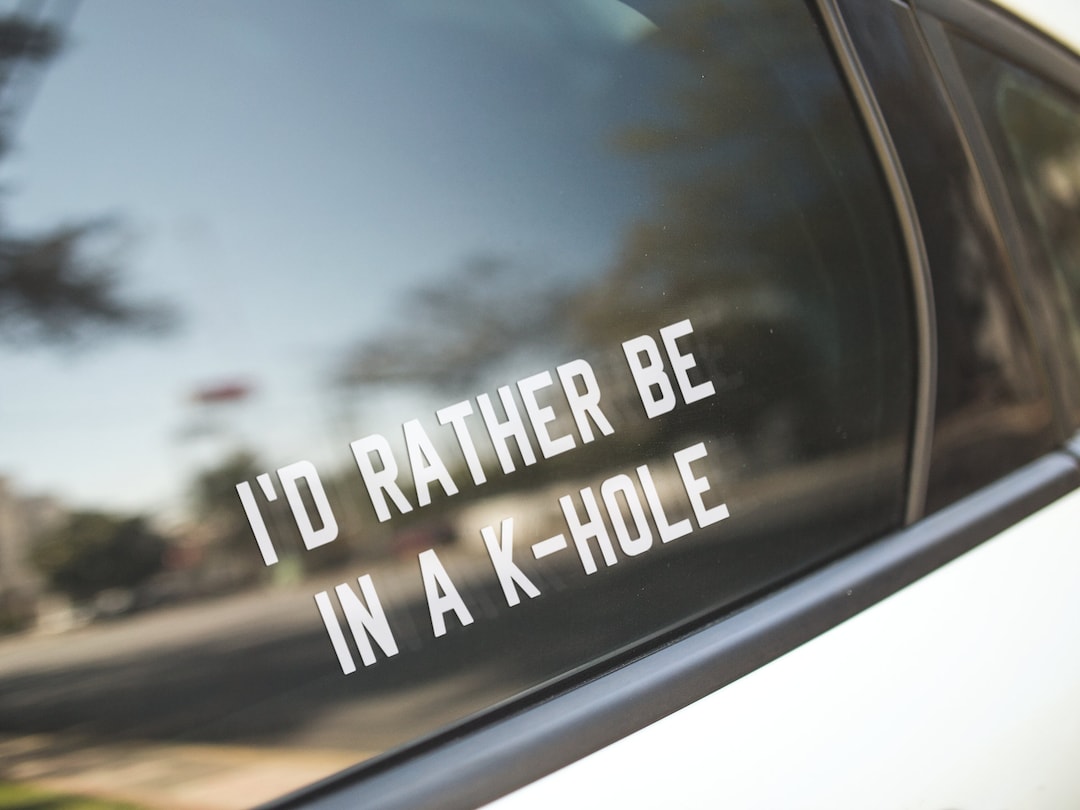 I'd Rather Be in A K Hole / Ketamine Decal / Ketamine Sticker / Funny ...