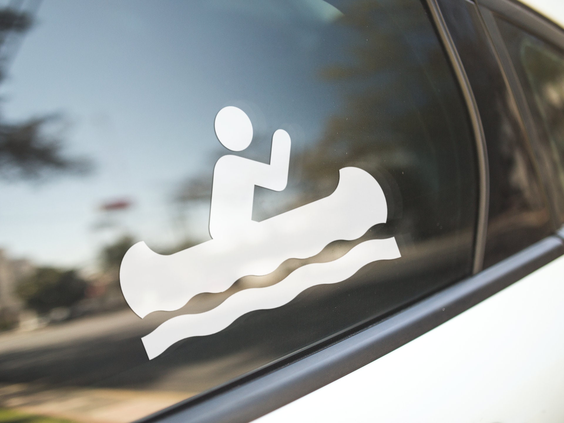 Paper Bumper Stickers Canoe Paddle Ores Funny Cute Kayak Canoer ...