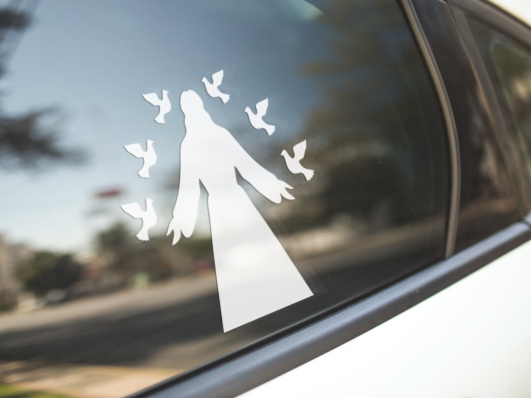 Jesus God Doves / Jesus Decal / Jesus Sticker / Car Decal / Laptop ...