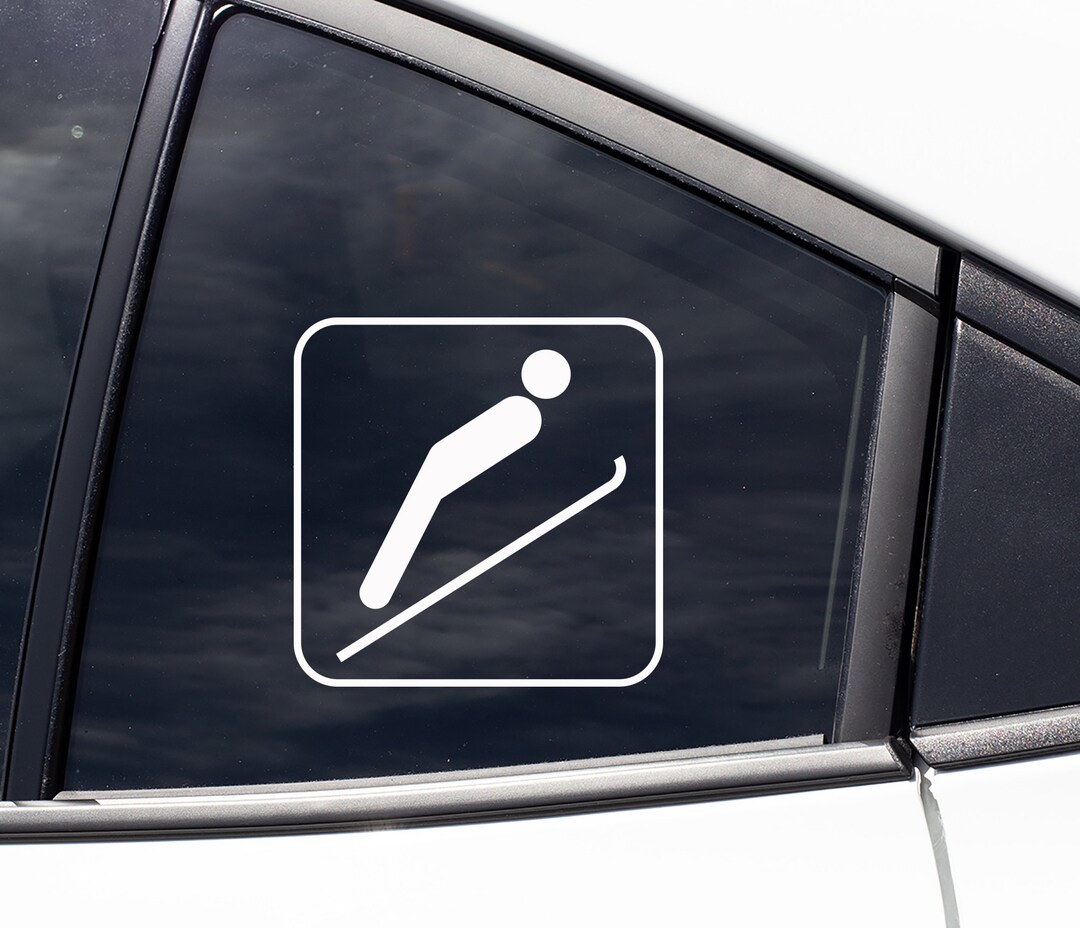 Ski Jump Jumper Jumping Decal Sticker / Car Decal / Laptop Decal ...