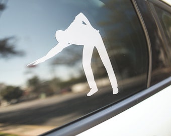 Pool Player Decal - Etsy