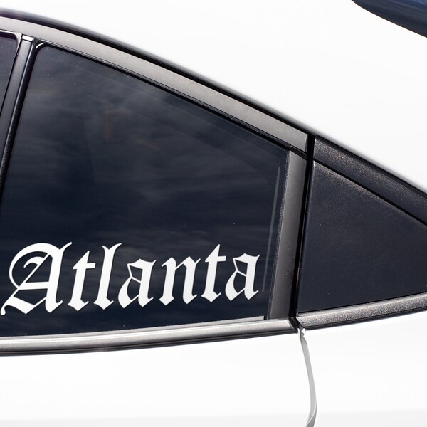 Atlanta Braves Car Decal - Etsy