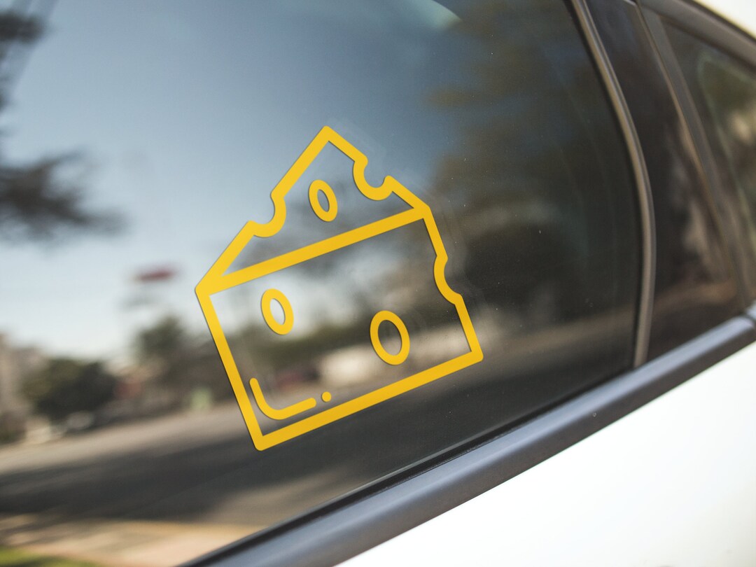 Cheese Decal / Cheese Sticker / Feta Brie Gouda Asiago Cheddar Colby ...