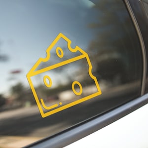 Cheese Decal / Cheese Sticker / Feta Brie Gouda Asiago Cheddar Colby ...