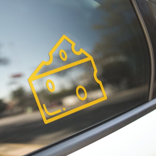 Cheese Decal / Cheese Sticker / Feta Brie Gouda Asiago Cheddar | Etsy