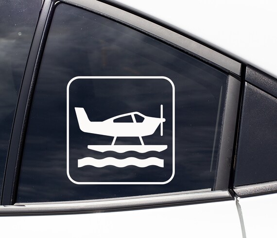 Seaplane Floatplane Water Plane Decal Sticker / Car Decal / | Etsy