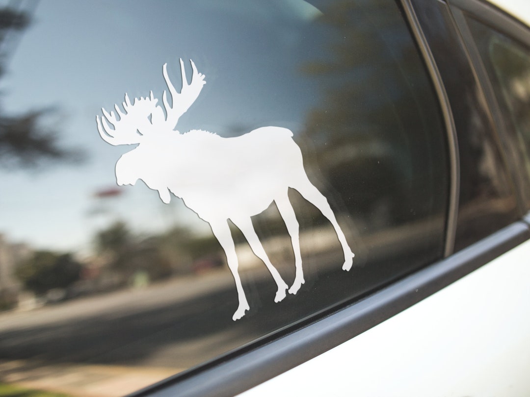 Moose Decal / Moose Sticker / Cute Moose / Car Decal / Laptop Decal ...