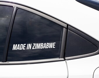 Zimbabwe Bumper Sticker - Etsy